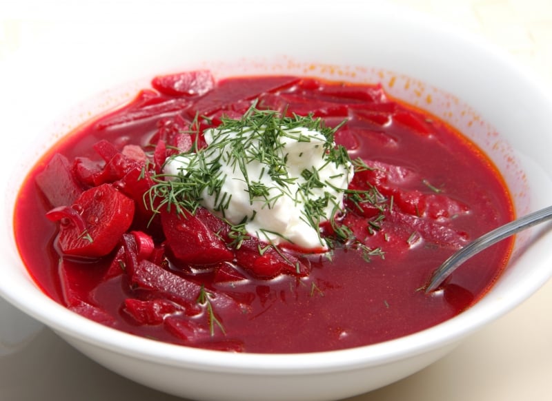 Uma sopa clássica da Rússia