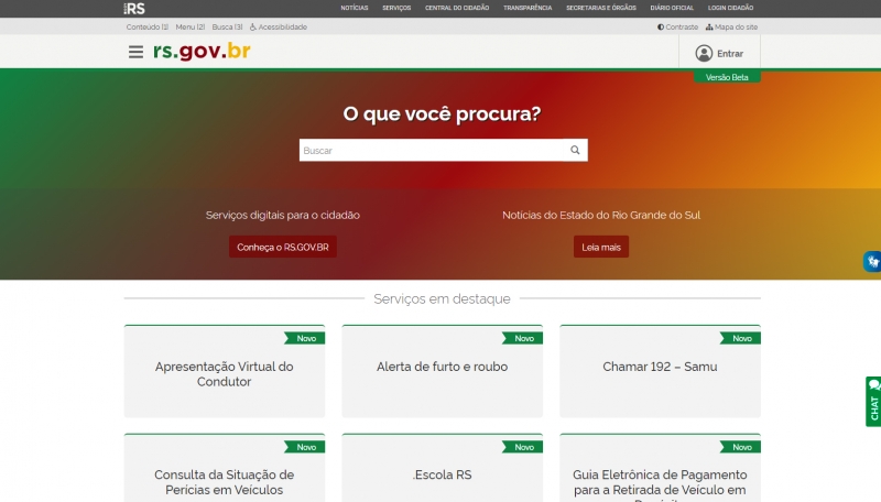 Portal de serviços digitais já está disponível aos gaúchos