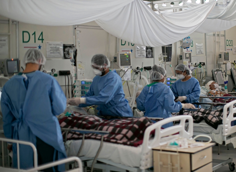 Brasil tem 9,118 milhões de casos e 223 mil mortes por Covid-19