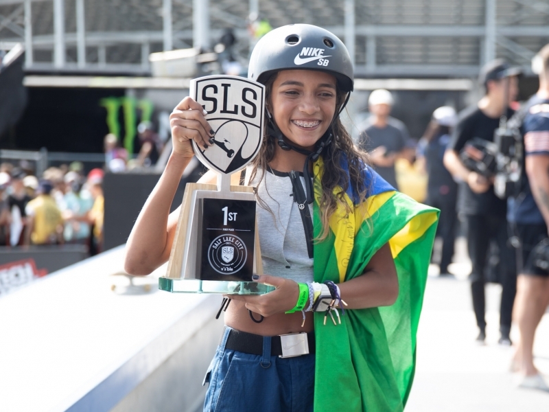 Rayssa Leal vence etapa de Salt Lake City do Mundial de skate street